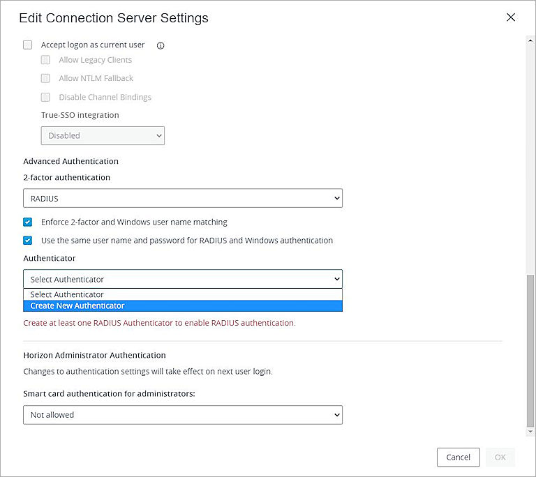 VMware Horizon 8 RADIUS Integration with AuthPoint